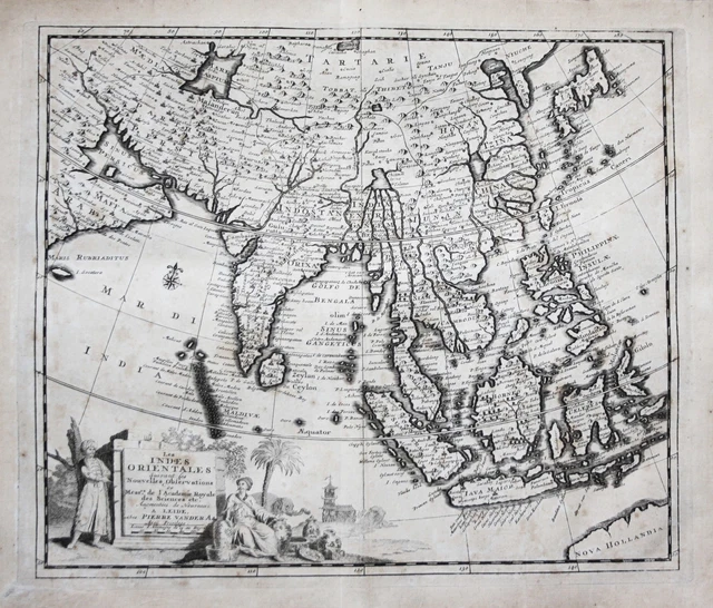 INDONESIA INDIA PHILIPPINES Asiatique Chine Map Carte Gravure sur ...