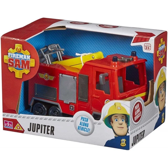 FIREMAN SAM JUPITER Fire Engine Push Along Vehicle - New and Boxed £12. ...