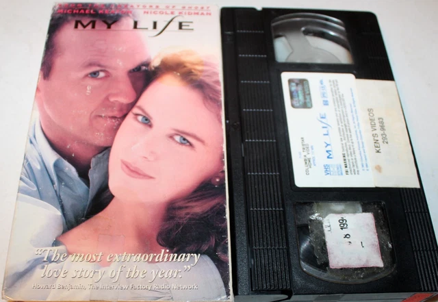 MY LIFE (VHS, 1994, Closed Captioned) Michael Keaton, Nicole Kidman ...