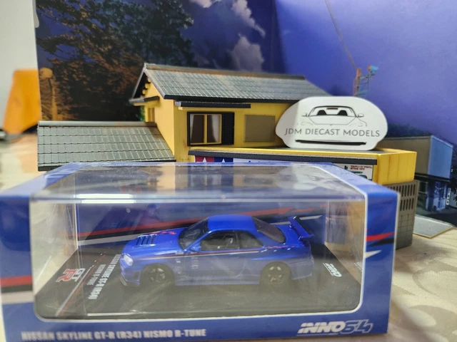 INNO64 NISSAN SKYLINE GT-R R34 Nismo R-Tune Bayside Blue EUR 98,48 - PicClick FR