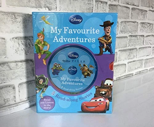 DISNEY PIXAR ADVENTURES (Five book set and read-along CD slipcase set ...