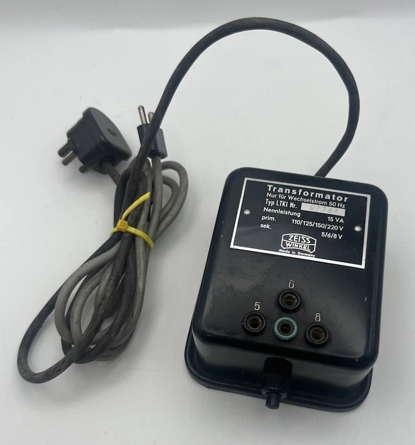 ZEISS WINKEL LTK N Transformer 15VA 110-220V to 5/6/8V Microscope ...