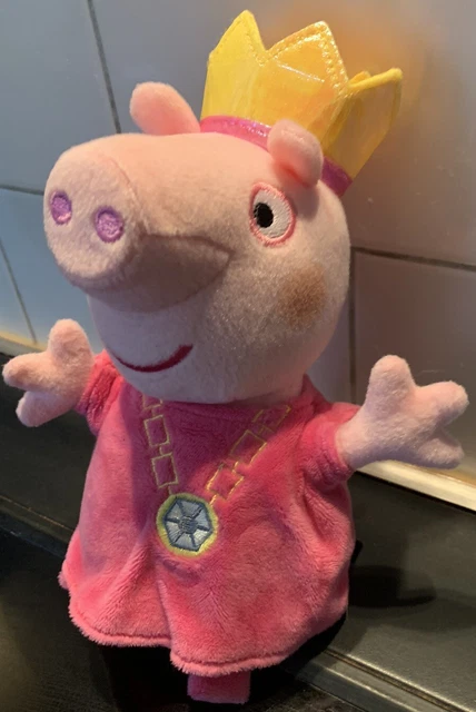 PEPPA PIG - Talking Princess Peppa Pig 8”Plush Soft Toy £5.99 - PicClick UK