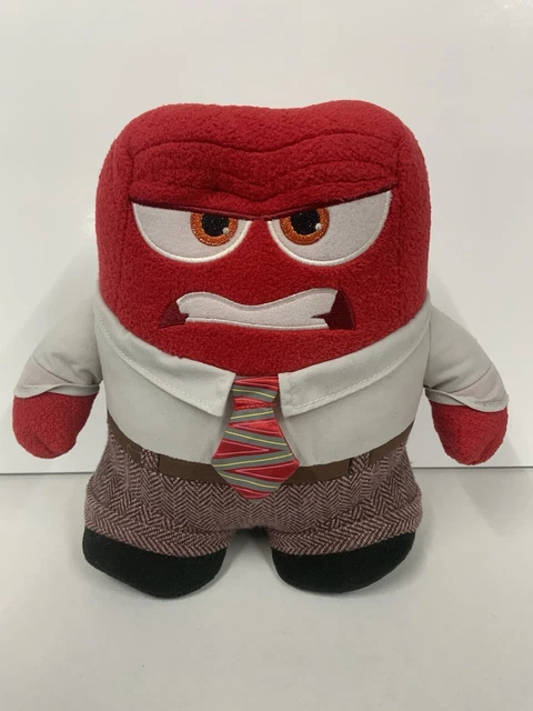 DISNEY STORE PIXAR Inside Out Anger Plush Stuffed Animal Toy 9" Soft ...