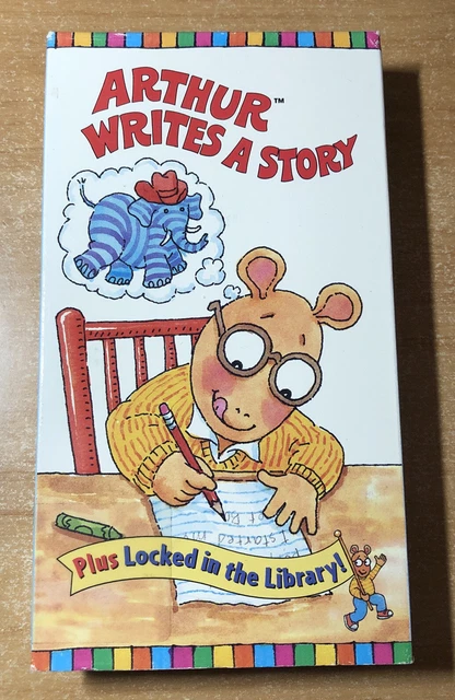 ARTHUR WRITES A Story Plus Locked in the Library PBS Kids 1997 VHS £7. ...