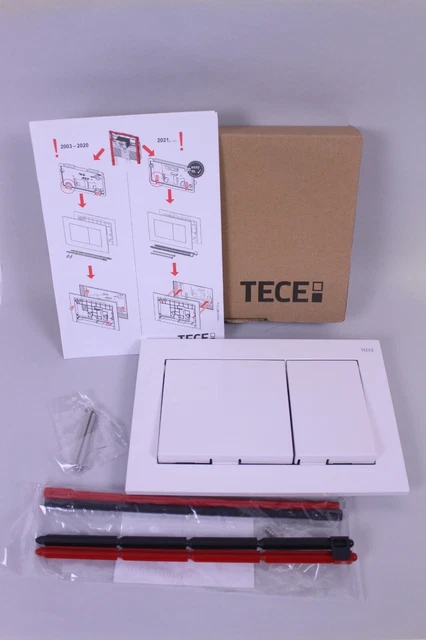 TECEBASE WC BETÄTIGUNGSPLATTE Drückerplatte 214x145x18 cm Weiß VP21027700 OVP EUR 24,95 ...