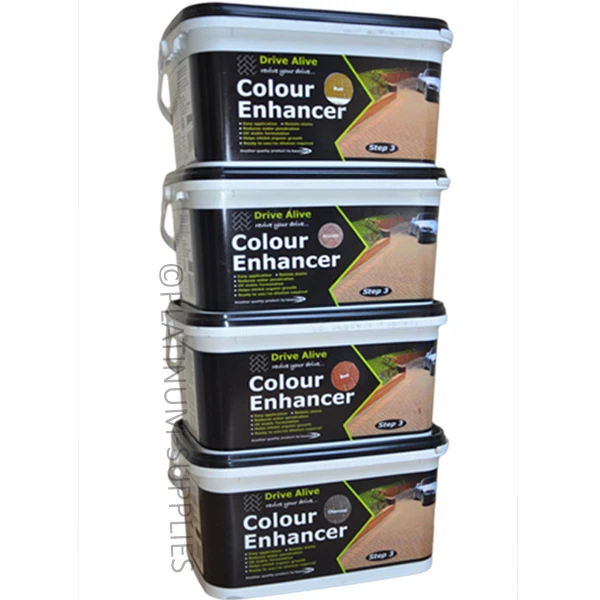 DRIVE ALIVE COLOUR Enhancer Coloured Concrete Driveway Sealer 4Ltrs £26 ...