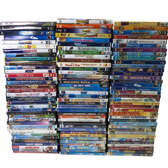 100+ CHILDREN KID Family DVD Movie Lot Pixar Walt Disney Dreamworks Animation £108.34 - PicClick UK