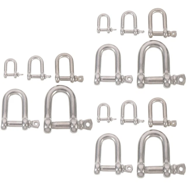 15 PCS U-SHAPED Boat Buckle Stainless Steel Shackles Anillos £37.29 ...