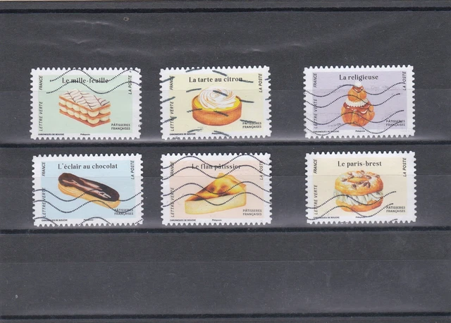 FRANCE 2024 LES Patisseries Francaises Lot De 6 Timbres Obliteres EUR 5 ...