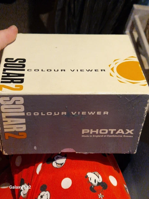 VINTAGE PHOTAX SOLAR 2 Colour Viewer in Original Box, Instructions £26. ...