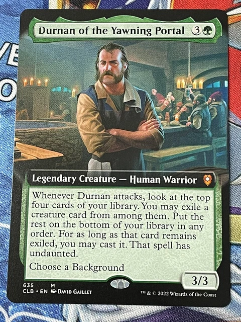 MTG - 1X Durnan of the Yawning Portal - Extended Art / CL Baldur’s Gate ...