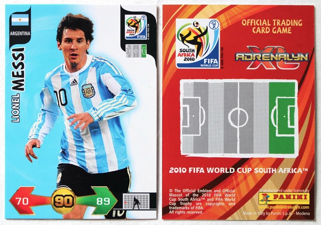 PANINI ADRENALYN XL Lionel Messi Base Card World Cup WM South Africa ...