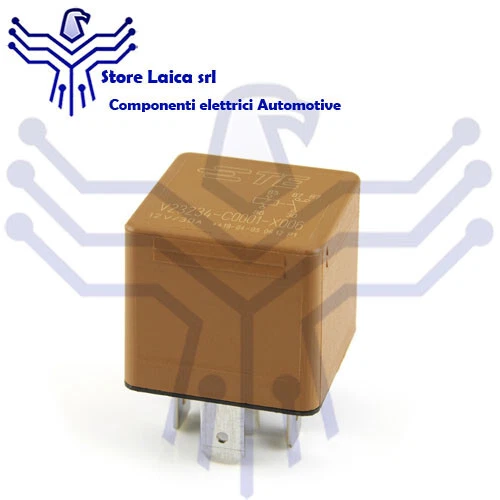 MINI RELAY 12V 50A 5 Pin Contacts Relay Tyco V23234-C0001-X006 Auto ...