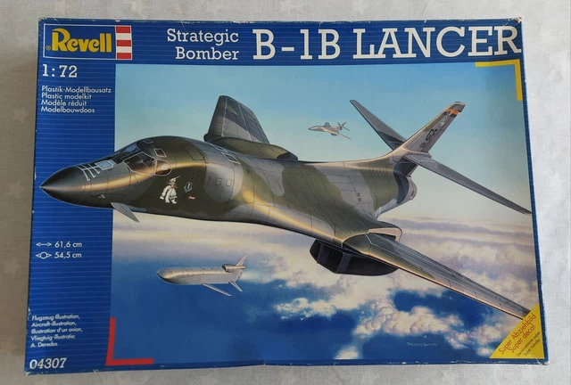 REVELL: ROCKWELL B-1B Lancer 1:72 Scale Model Kit £30.00 - PicClick UK