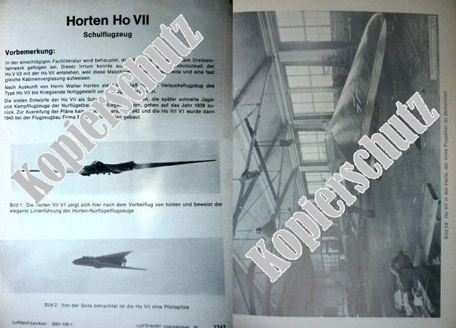 LUFTFAHRT INTERNATIONAL 15 - Horten Ho VII. Fw 186, Spitfire II, He 219 ...
