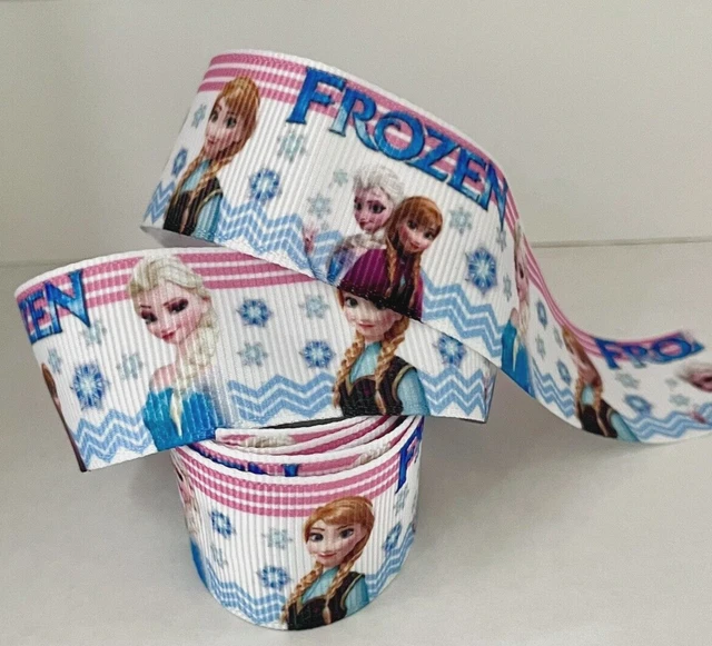 RUBAN GROSGRAIN PERSONNAGE Disney Princesses Frozen Elsa Anna EUR 1,58 ...