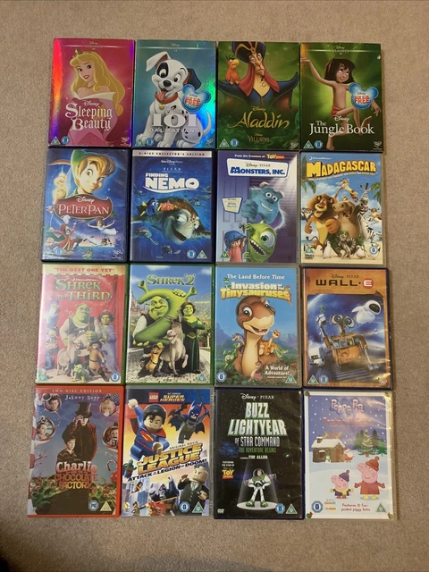 KIDS DISNEY PIXAR DreamWorks 16 DVD Bundle £20.00 - PicClick UK