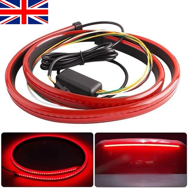UNIVERSAL RED LED Car High Mount Third 3rd Stop Rear Tail Light Lamp ...