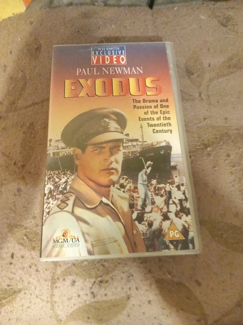 EXODUS - VHS Tape Video PAL Film Classic 1960 Paul Newman WH Smith ...
