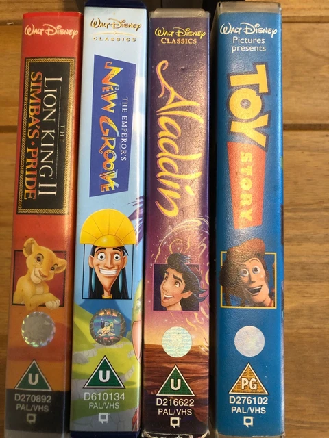 DISNEY VHS VIDEO Bundle Lion King Aladdin Toy Story Emperors New Groove ...