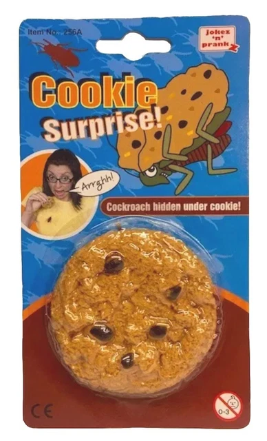 JOKE BUG COOKIE Biscuit Surprise Shock Prank Stocking Filler Secret ...