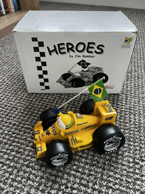 LIMITED EDITION JIM BAMBER HEROES AYRTON SENNA 99T YELLOW - Undamaged ...