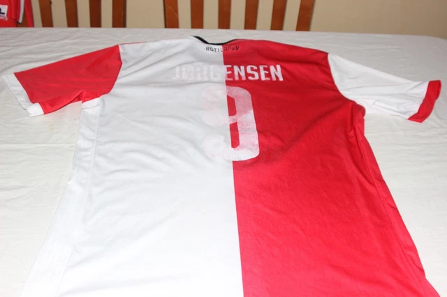 CAMISETA DE FUTBOL Del Feyenoord De Marca Adidas Talla L Dorsal Nº 9 ...