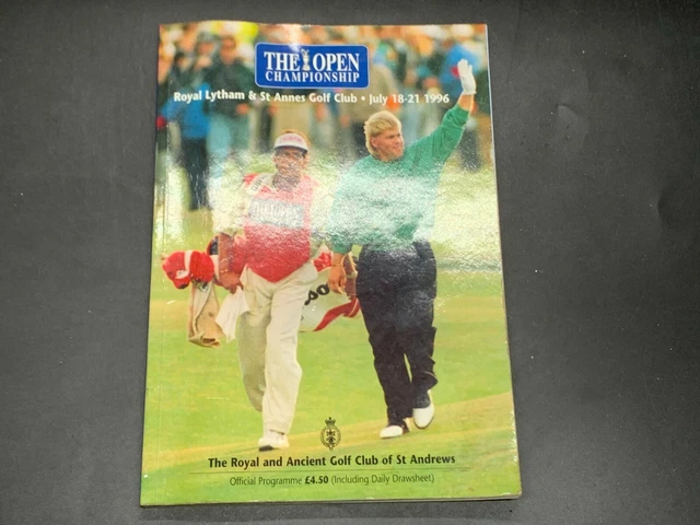 VINTAGE ORIGINAL PROGRAMME Open Golf Championship 1996 Royal Lytham St ...