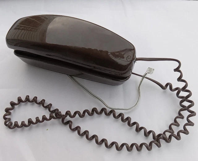 VINTAGE RADIO SHACK Telephone Brown Push Button Model No 43-526A £27.48 ...