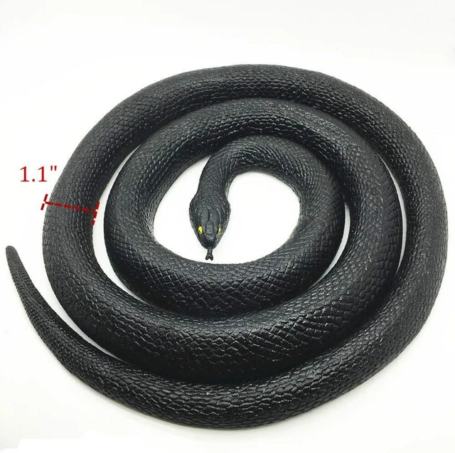 68& REALISTIC RUBBER Fake Snake Lifelike Scary Props House Party Decor ...