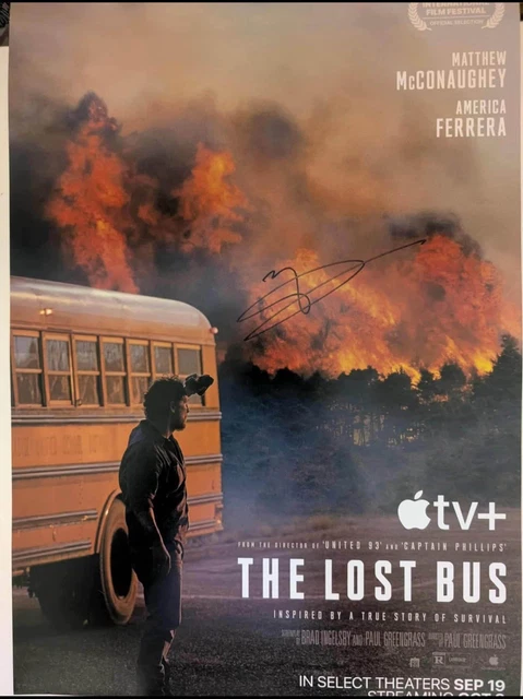 MATTHEW MCCONAUGHEY SIGNED The Lost Bus Poster £158.80 - PicClick UK