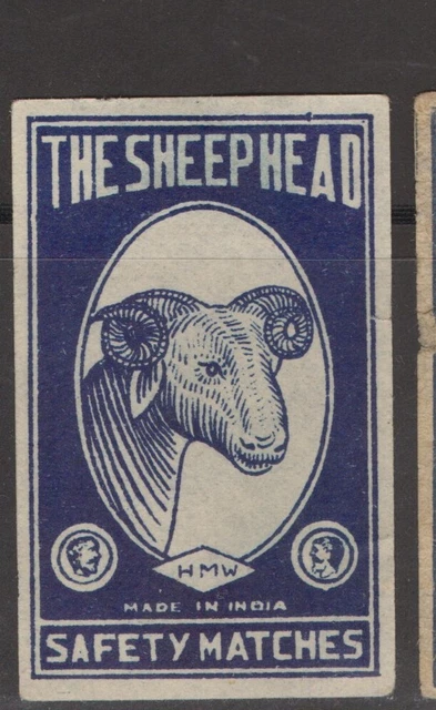 MATCHBOX LABELS INDIA- The Sheep Head, HMW- ** £2.25 - PicClick UK