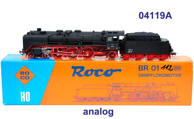 ROCO 04119A SCHLEPPTENDER-DAMPFLOK BR 01 112 der DB, DC, OVP ...