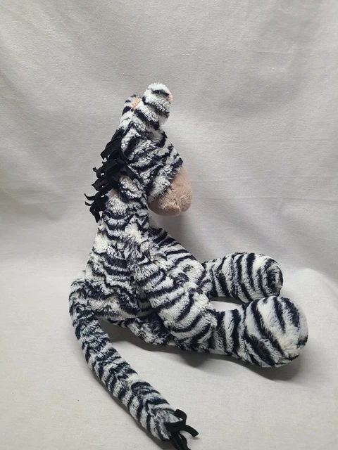 JELLYCAT ZEBRA LONG Legs Merryday 17" Black & White Stuffed Animal ...