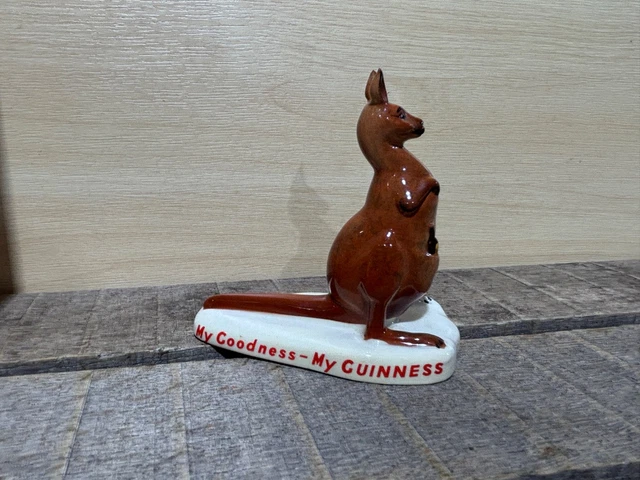 GUINNESS BEER PUB Bar Advertising Kangaroo Ceramic Carlton Ware Figure ...