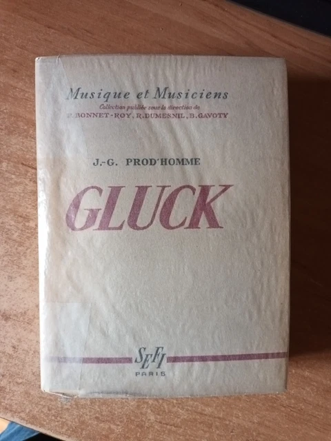 GLUCK DE JACQUES Gabriel Prod'Homme EUR 14,99 - PicClick FR