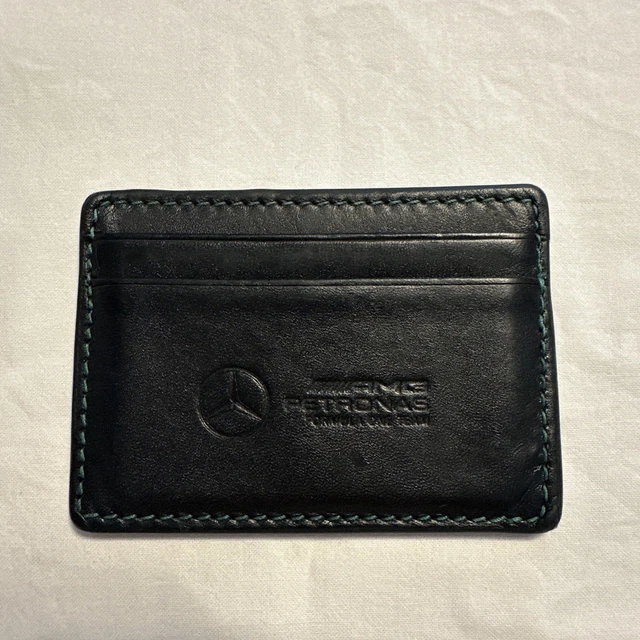 AMG PETRONAS F1 Team Cardholder Black Genuine Leather Card Wallet ...