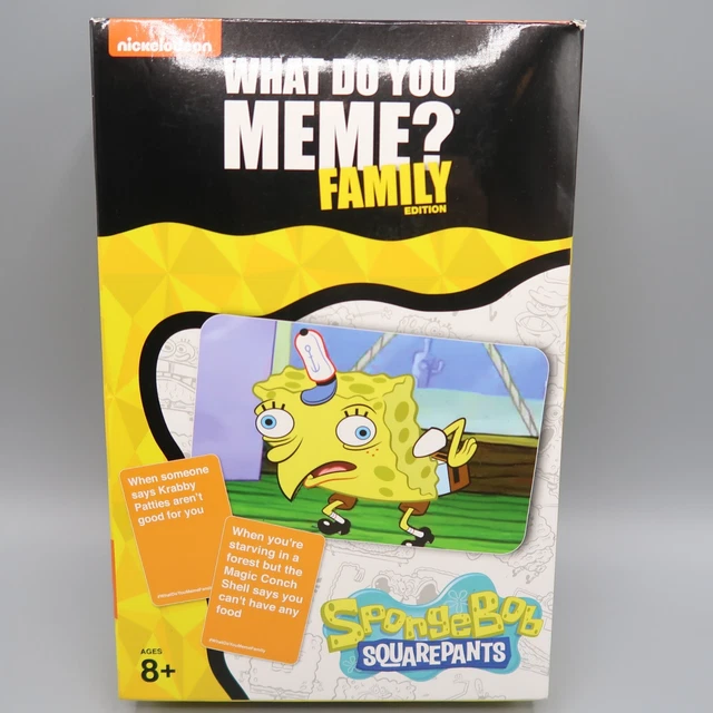 NICKELODEON SPONGEBOB SQUAREPANTS What Do You Meme? Family Edition Card ...