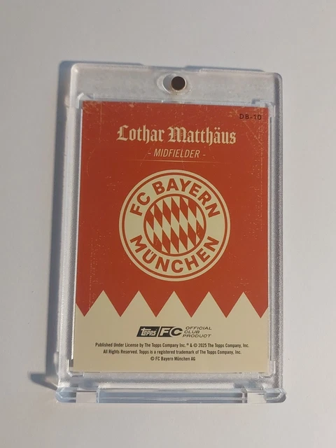 TOPPS BAYERN TEAM Set 2025-26 Lothar Matthäus Parallel 5/10 Ultra Rare ...