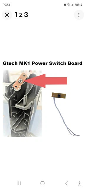 GTECH AIRRAM MK1 DM001 AR02 Switch PCB board £6.89 - PicClick UK