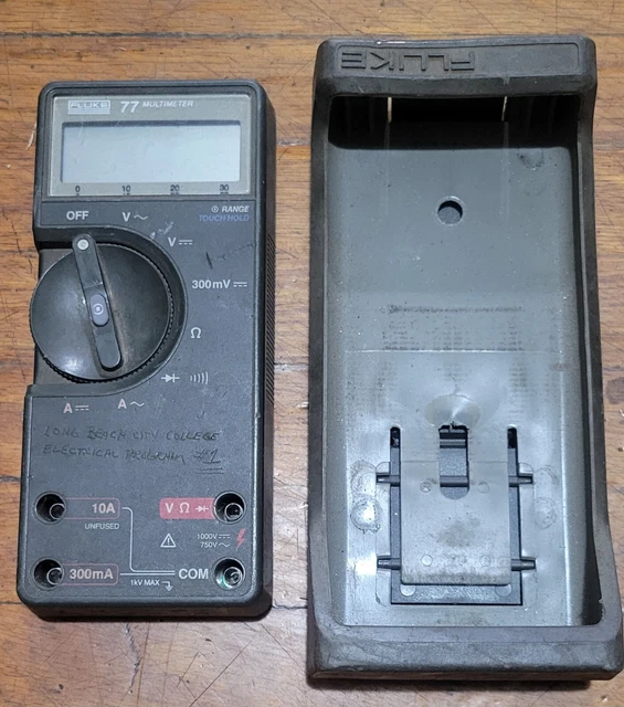 FLUKE 77 DIGITAL Meter Multimeter With Case & Stand UNTESTED $42.00 ...
