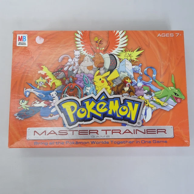 POKEMON MASTER TRAINER Board Game Milton Bradley Hasbro 2005 Complete ...