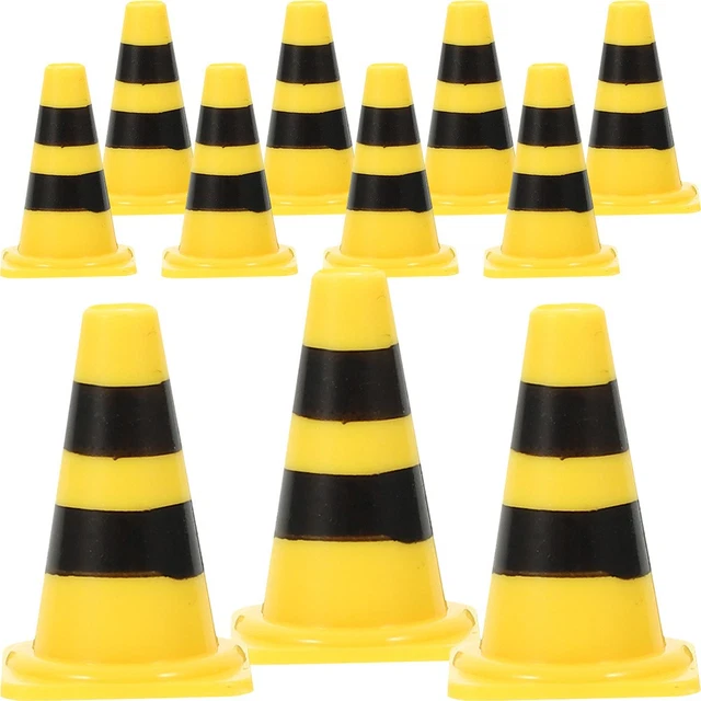 24PCS MINI TRAFFIC Cones Road Fence Toys Educational Toys Miniature ...