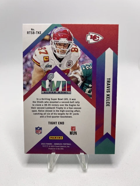 INSERT TRAVIS KELCE 2023 Donruss Road To The Super Bowl Kansas City ...