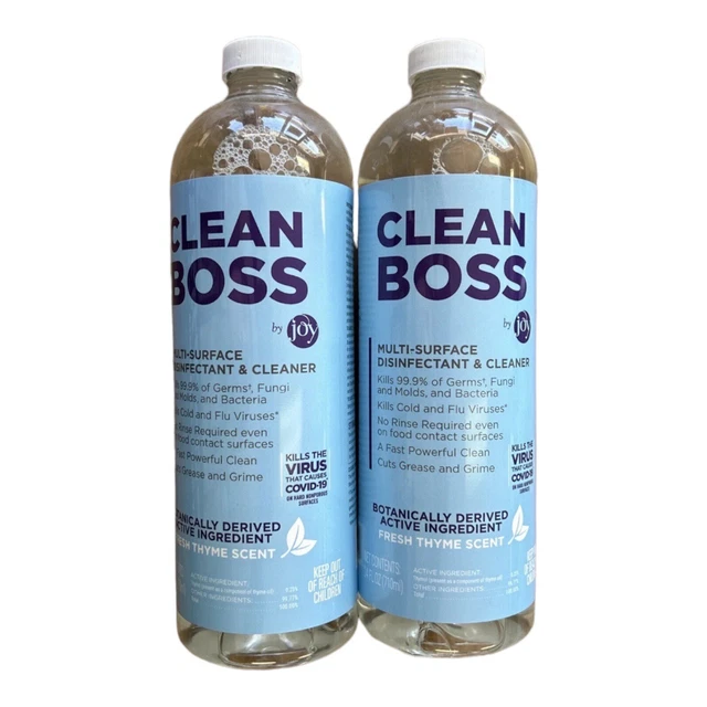 2 CLEAN BOSS by Joy Multi-surface Disinfectant Cleaner 24 oz Fresh ...