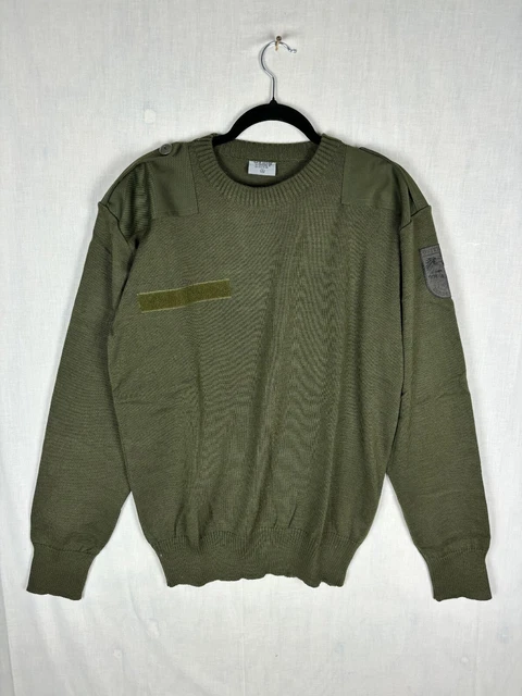 AUSTRIAN ARMY PULLOVER Olive Green Commando Jumper Unissued £19.95 ...