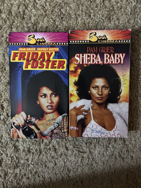 PAM GRIER VHS Friday Foster Sheba Baby Blaxploitation £17.72 - PicClick UK