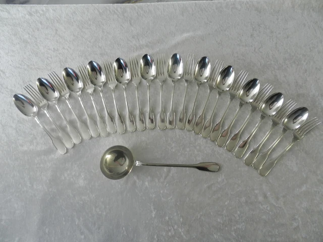 COUVERTS CUILLÈRE FOURCHETTE louche ménagère Christofle Versailles ...
