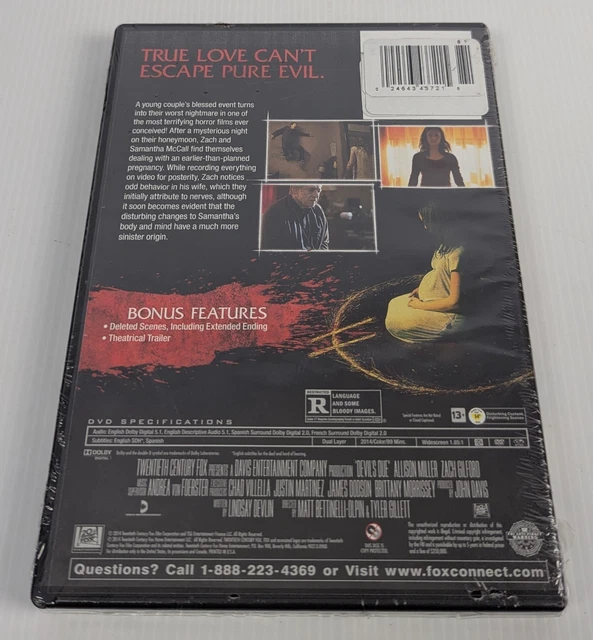 DEVIL'S DUE WALMART Exclusive Inc Coloring Book - Region 1 DVD 2014 NEW ...